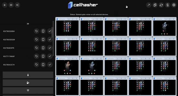 Cellhasher - Mobile Phone Computing